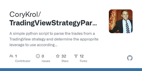 Github Corykroltradingviewstrategyparser A Simple Python Script To Parse The Trades From A