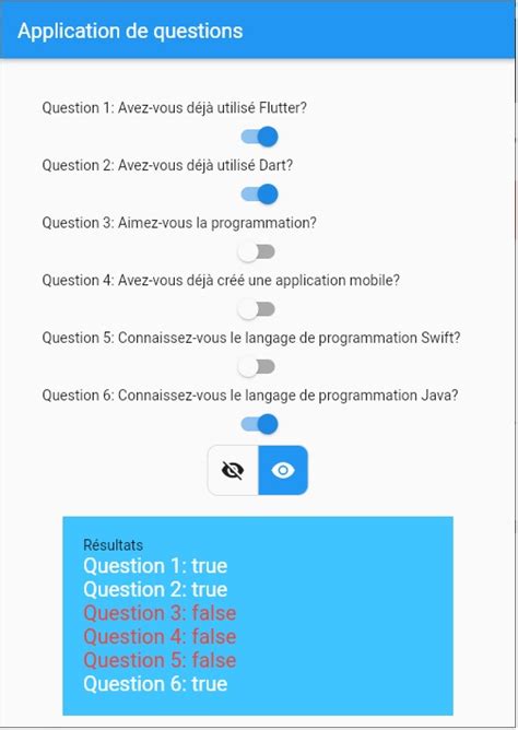 Le Widget Switch Dans Flutter Apcpedagogie
