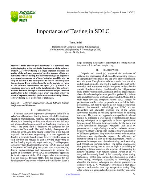 Importance Of Testing In Sdlc Pdf