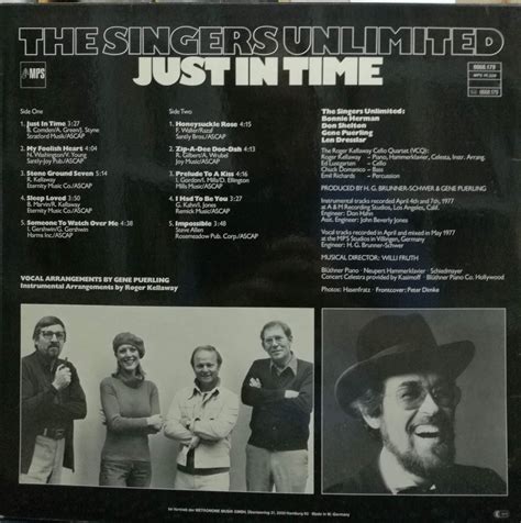 【lp】the Singers Unlimited Just In Time Compact Disco Asia