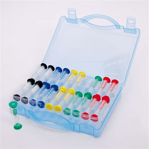 Sand Timer Class Pack Set Of 20 With Carry Case Cd92009 Primary Ict
