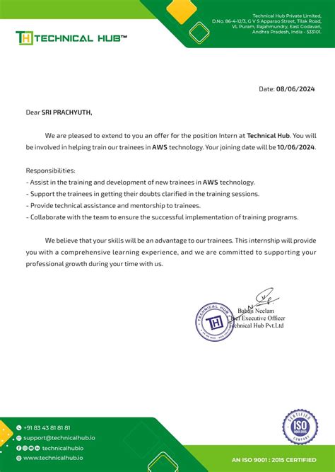 Sri Prachyuth Bhimaraju On Linkedin Awsintern Technicalhub