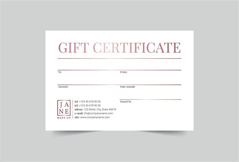 Makeup Artist T Certificate Template A Clean Modern And High Quality Design T