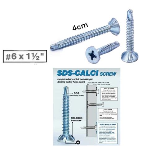 Jual Sekrup Grc Fh Pin Head 11 2 Inch Sekrup Calsi Board Lisplank 11 2 Sekrup Grc Lisplang