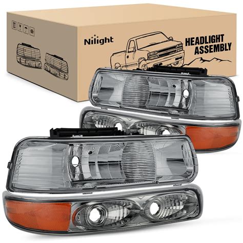 Headlight Assembly For 1999 2000 2001 2002 Chevy