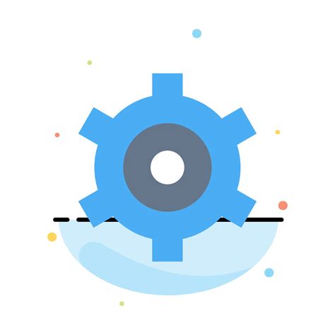 Gear Setting Cogs Abstract Flat Color Icon Template 14334379 Vector Art At Vecteezy