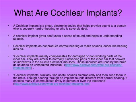 Ppt Assistive Technology Cochlear Implants Powerpoint Presentation Free Download Id5915332