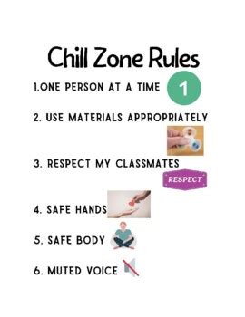Chill Zone Calm Down Area Posters By C Tpt