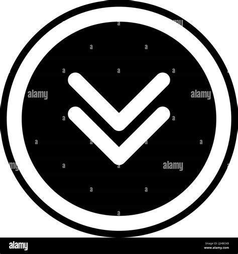 Basic Interface Down Arrow Stock Vector Image And Art Alamy