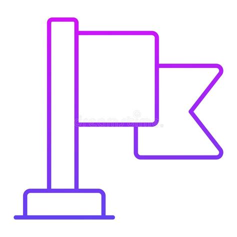 Flag Black Icon Modern Illustration Stock Vector Illustration Of Symbol Flag 263576703