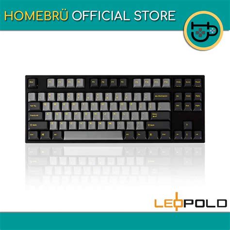 Leopold FC750R Ash Yellow PD | TKL Double Shot PBT Mechanical Keyboard ...