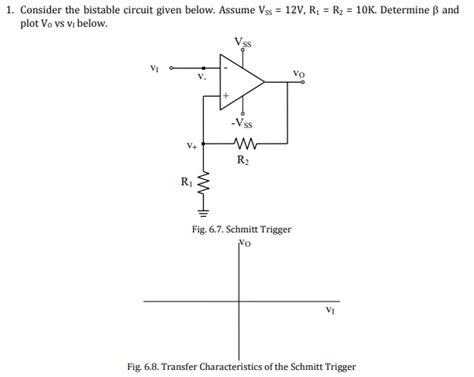 Solved Consider The Bistable Circuit Given Below Assume Chegg