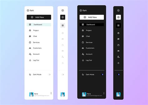 Dashboard Navegation Bar Design On Behance
