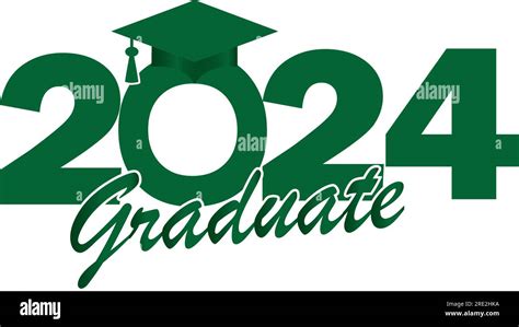 Green Class Of 2024 Graduate Stock Vector Image And Art Alamy
