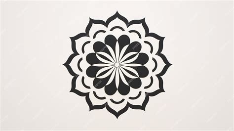 Minimalist Contrast Simple Black Drawing On White Background Premium