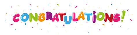 Congratulations Banner With Ribbon And Confetti Stock Illustration