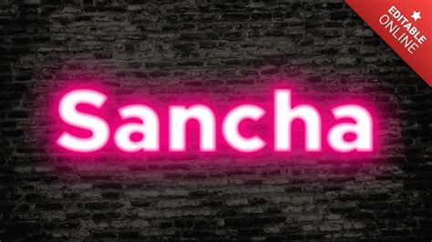 Sancha Розовый светлый текст Генератор текстовых эффектов