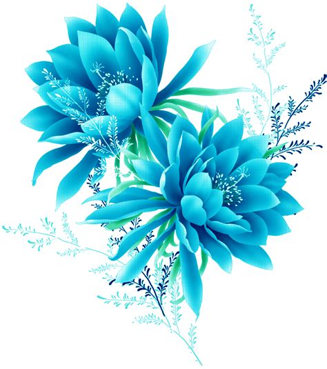 Sky Blue Flower Background