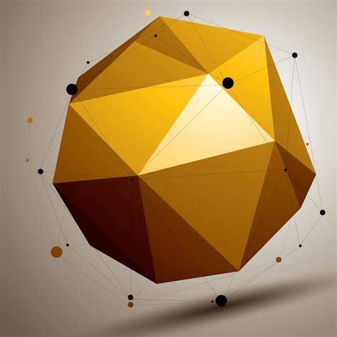 Premium Vector Geometric Abstract 3d Complicated Lattice Object