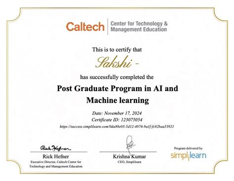 Sakshi On Linkedin Caltech Ai Machinelearning Alwayslearning