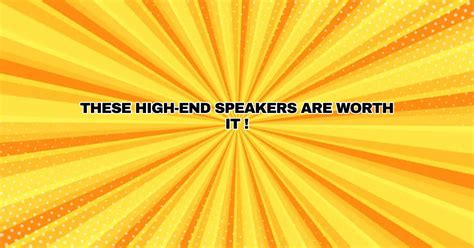 These High End Speakers Are Worth It All For Turntables