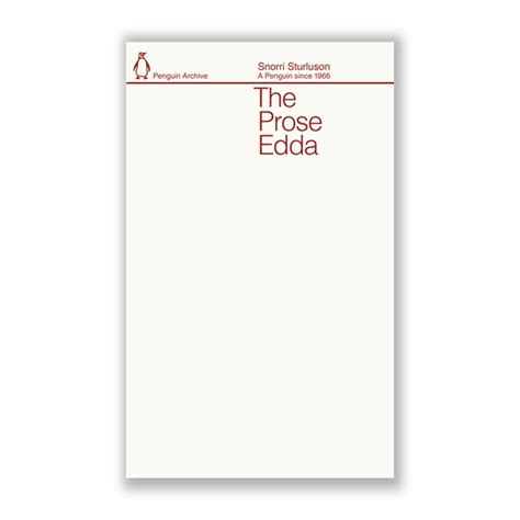 The Prose Edda By Snorri Sturluson Riwayat
