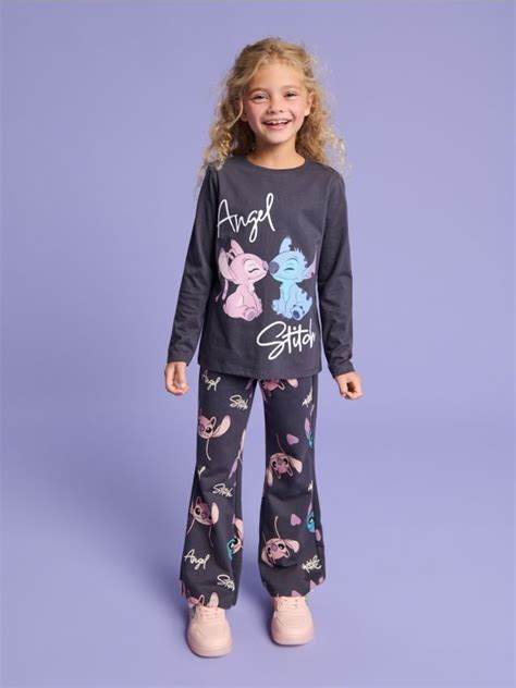 Spodnie Stitch Kolor Fioletowy Sinsay 941br 04x