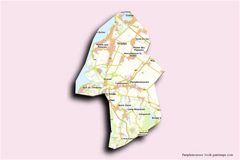 Sample Maps Of Pamplemousses Generated With Map Cropping Masking Tool