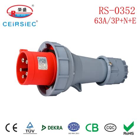 High Quality 63a 3 Phase Industrial Socket Panel Mount Socket For