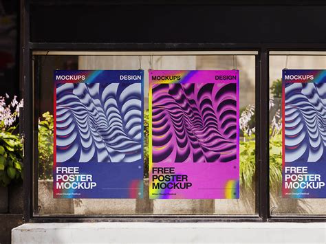 Urban City Poster Mockup Free Psd Templates