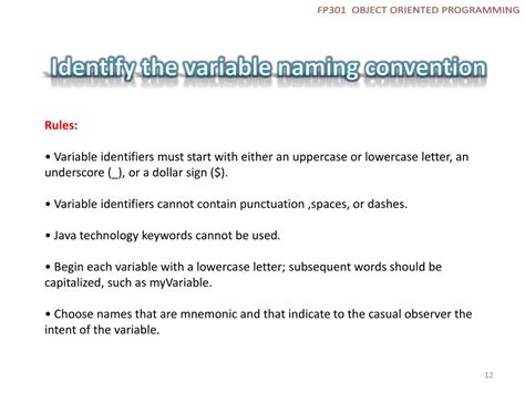 ppt fp301 object oriented programming powerpoint presentation free