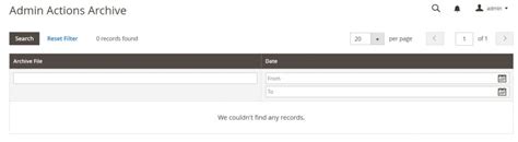 Exploring Magento 2 Backend Action Logs Report Archive Bulk Actions