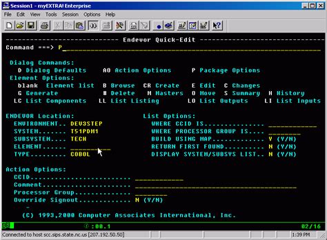 Endevor Quick Reference Guide 2003 With Virtual Pdm
