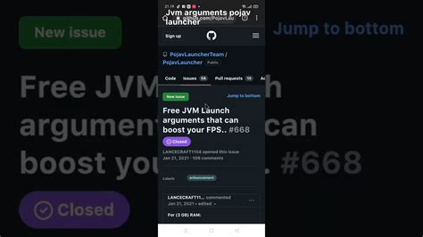 jvm arguments pojav 30 fps youtube