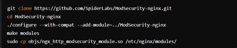 Modsecurity With Comodo Rules For Nginx Integration Guide