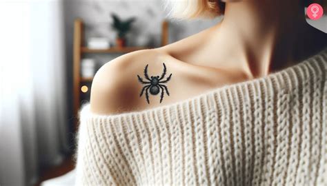 Feminine Spider Tattoos