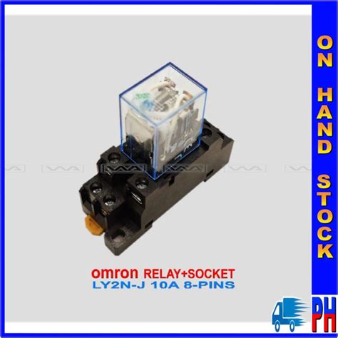 Relay Ly2n J With Socket 10a 8 Pins 12vdc24vdc220vac Lazada Ph