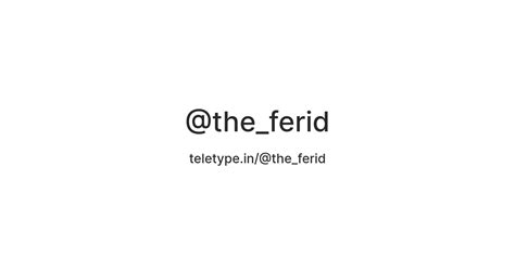 Theferid — Teletype