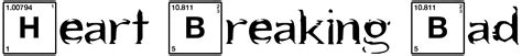 Breaking Bad Custom Font