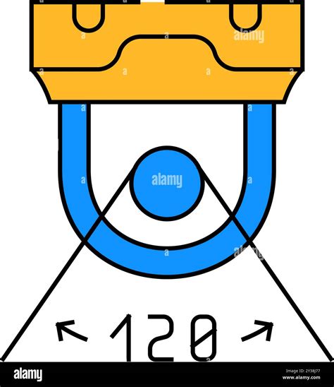 Viewing Angle Camera Icon Color Illustration Stock Vector Image And Art