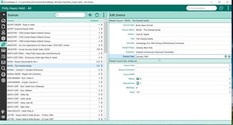 Missing Footnote Pane On Edit Source Screen Rootsmagic Rootsmagic Community