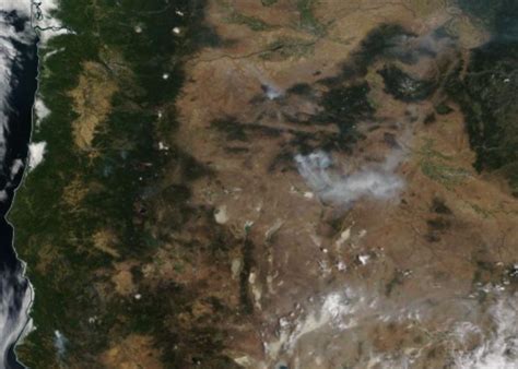 Photos Oregon Wildfires Visible From Space