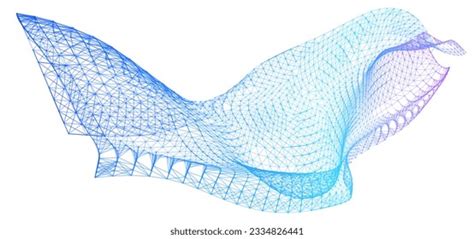 Network Lines Net Wave Information Flow Stock Vector Royalty Free