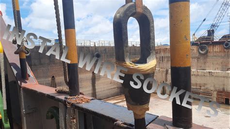 Instal Wire Sockets Offshore Vessel Youtube