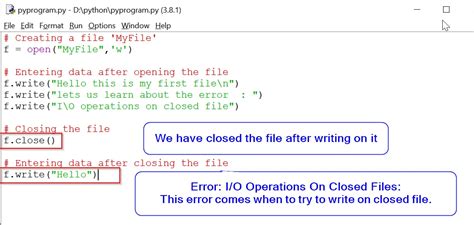 Valueerror I O Operations On Closed File