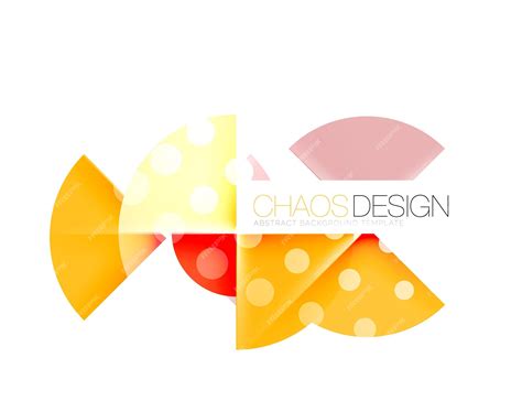 Premium Vector Geometric Abstract Composition Circles Layout