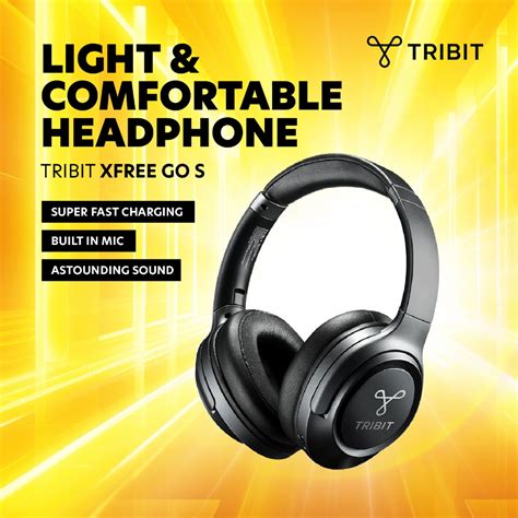Tribit Xfree Go S Bluetooth Headphones Xbass Bluetooth 53 30 Hours
