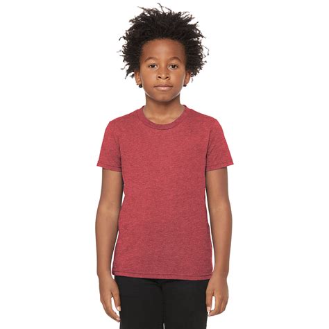 Bella Canvas Bc3001cvc Youth Heather Cvc Tee Heather Red Full Source