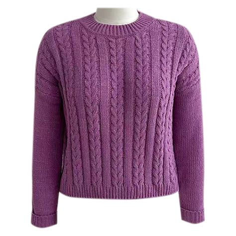 Sueter George Talla Ch Trenzado Morado Walmart