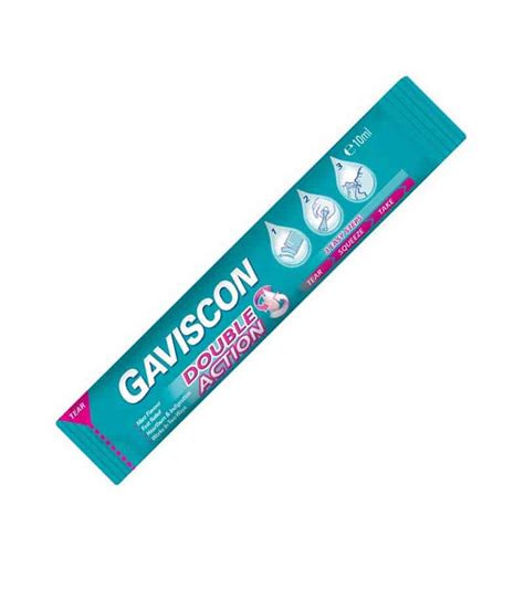 Gaviscon Double Action Liquid Sachets Mint Flavour 12 X 10ml Wealzin